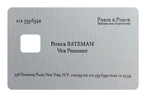 Patrick Bateman Card Cucu Covers