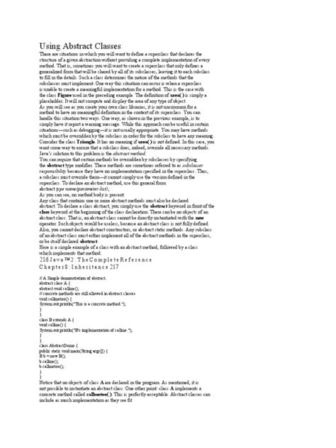 Using Abstract Classes Responsibility Because They Have No