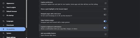 Chrome To Add A Setting To Turn Off Toast Notifications For Copied Links Or Images