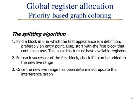 Ppt Register Allocation Powerpoint Presentation Free Download Id