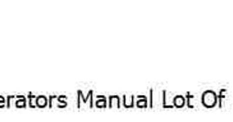 John Deere Operators Operators Manual Lot Of 13 Cultivators Mixers Hoes