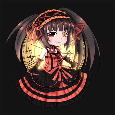Chibi De Tokisaki Kurumi By Glshl On Deviantart