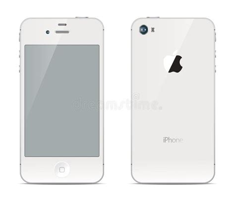 Iphone Front And Back Sides Editorial Stock Image Illustration 35043739