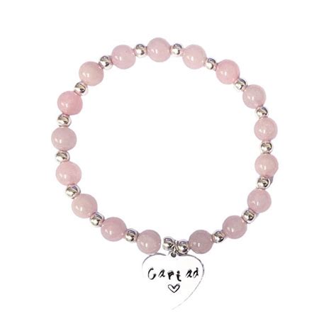 Rose Quartz Cariad Bracelet Welsh Ts With Heart Spend £50 For 10