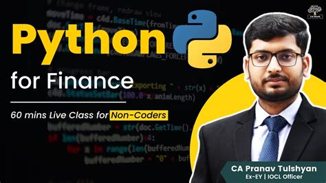 Python For Finance Learn Python From Scratch Automate Using Excel And Python Youtube