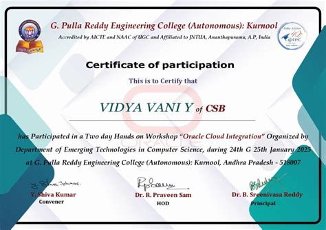 Oraclecloud Cloudintegration Workshop Emergingtechnologies Vidya Reddy