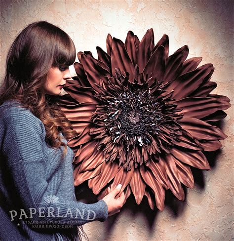 Настенное панно Гербера • PaperLand - мир цветов из бумаги