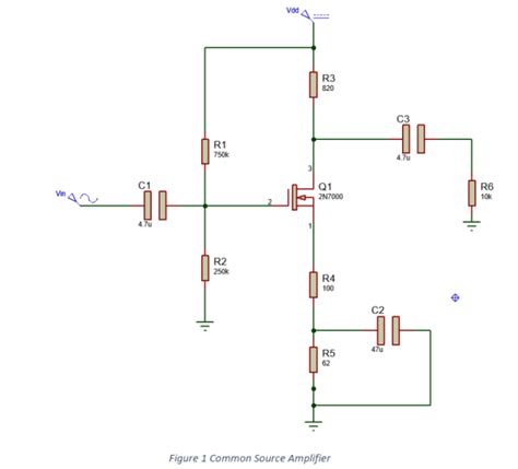 Electronics Lab Mosfet Common Source Amplifier Ac