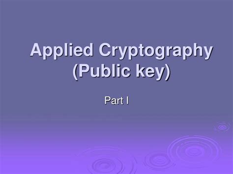 PPT Applied Cryptography Public Key PowerPoint Presentation Free Download ID