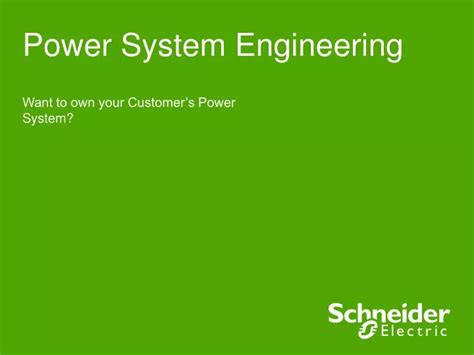 PPT Power System Engineering PowerPoint Presentation Free Download ID