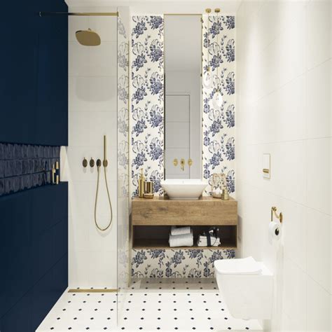 Плочки за баня Ceramika Paradyz модел Porcelano Blu 30 60 Blu Camera Da Letto Camera