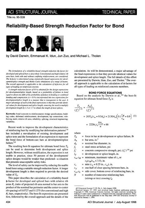 PDF ACI STRUCTURAL JOURNAL TECHNICAL PAPER Reliability ACI Structural Journal I July