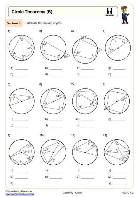 Free Geometry Circles Worksheet Answers Download Free Geometry Circles Worksheet Answers Png