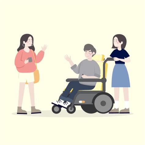 휠체어 장애인 일러스트 Ai 다운로드 Download Wheelchair Disabled Vector Urbanbrush