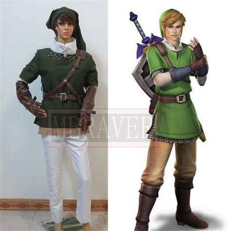 Anime The Legend Of Zelda Zelda Link Cosplay Kostüm Kampf Uniform Full