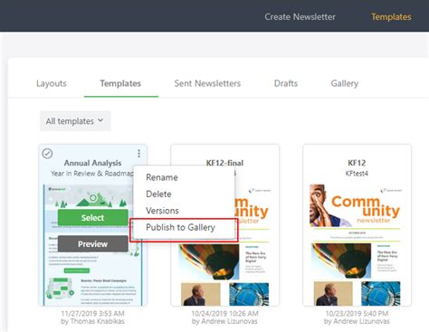 Template Management Junglemail 365 Documentation