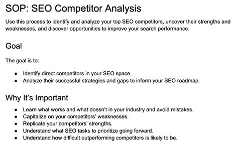 How To Do An SEO Competitor Analysis With Template