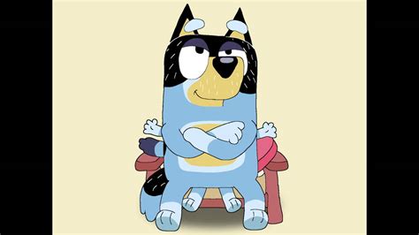 Bandit Sitting On Bluey By Erodrigu259 On Deviantart