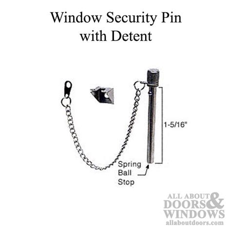 Window Locking Pin Detent Choose Color