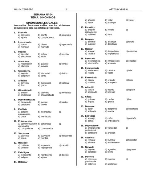 Semana 04 Aptitud Verbal Ades 2020 Pdf