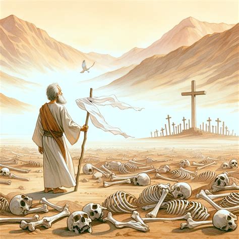 Ezekiels Vision Of Dry Bones Artwork Bible Art