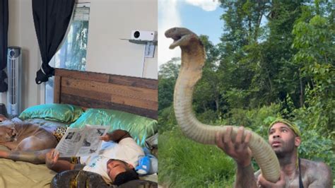 Man Reads Book In Bed With Giant Python Internet Says ‘me And My Ex Viral News News18