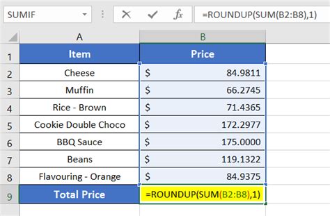 5 Ways To Round A Formula With Sum Function In Excel
