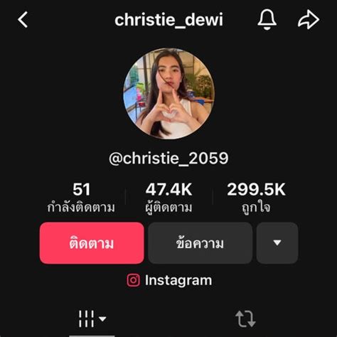 Christie Dewi Twitter Instagram Facebook Tiktok Linktree