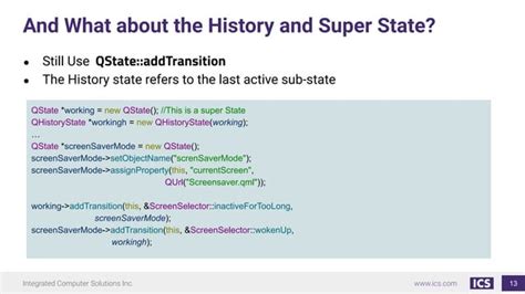 Introduction To The Qt State Machine Framework Using Qt 6 Ppt