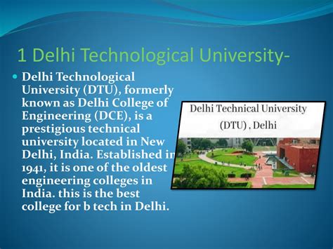 Ppt Best College For Btech In Delhi Powerpoint Presentation Free