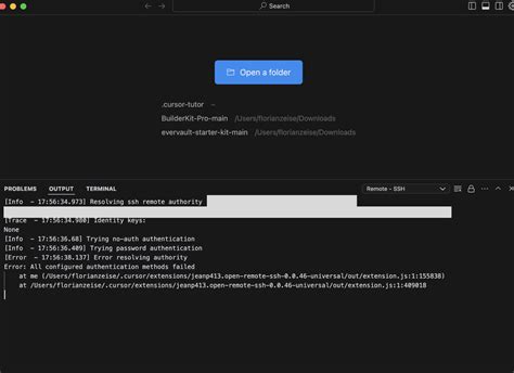 Cant Connect Cursor To Replit Via Ssh Discussions Cursor Community Forum