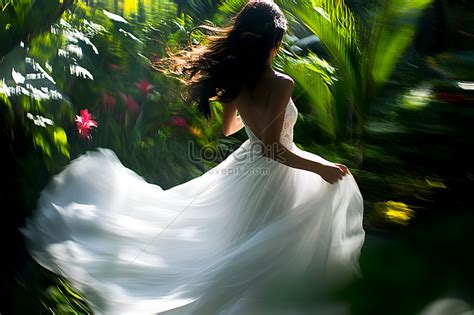 하얀 드레스를 입은 여자