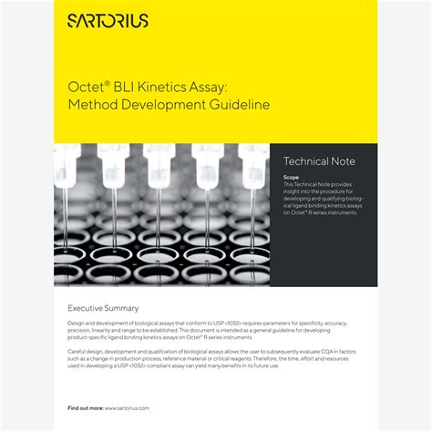 Octet Kinetics Assay Method Development Guideline Thank You