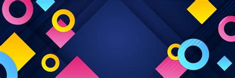 Premium Vector Abstract Blue Colorful Banner Background Gradient Dynamic Vibrant Geometric