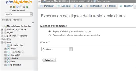 Résolu Probleme Pour Exporter Une Bdd Au Format Sql Par Eric J Page 1 Openclassrooms