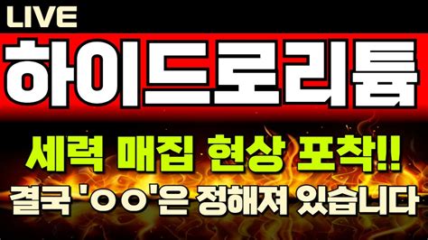 하이드로리튬 주가전망 전형적인 세력들의 움직임 포착 당장 내일 20 상승할 수 밖에 없는 이유 공개합니다 Youtube