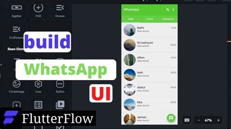 flutterflow build whatsapp ui in flutterflow youtube