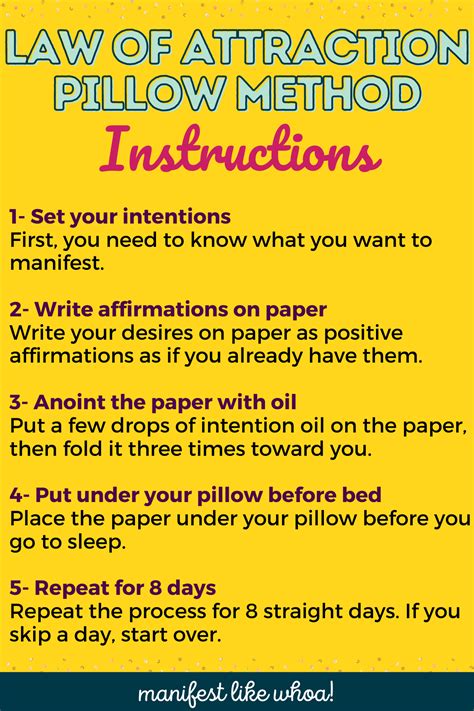 Famous How To Do The Pillow Method Shifting 2023