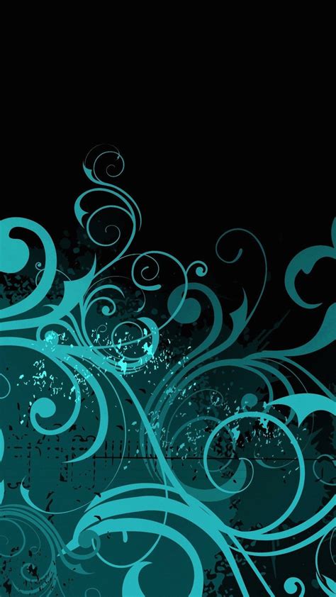 Teal And Black Background Hd