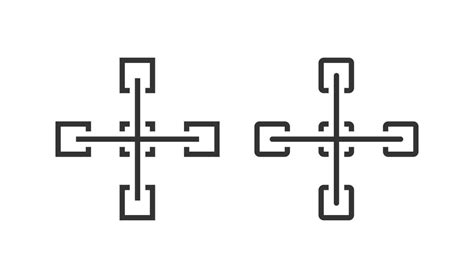 Blockchain Technology Icon Structure Blocks Symbol Sign Cube Vector