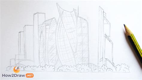 Как Нарисовать Москву Сити Лучшая Фото Подборка