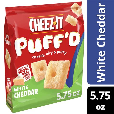 Cheez It Puffd White Cheddar Cheesy Baked Snacks 575 Oz