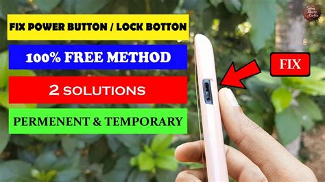 Android Phone Power Button Broken Fix At Home Youtube