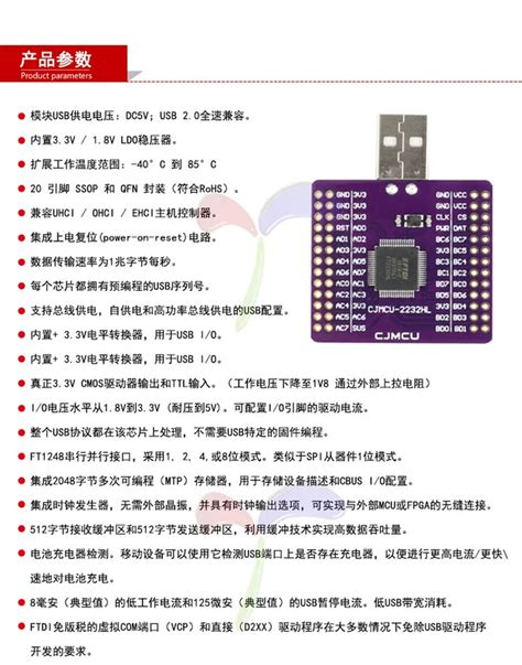 [uxin electronics] ft2232hl hai kênh usb sang uart fifo spi i2c jtag