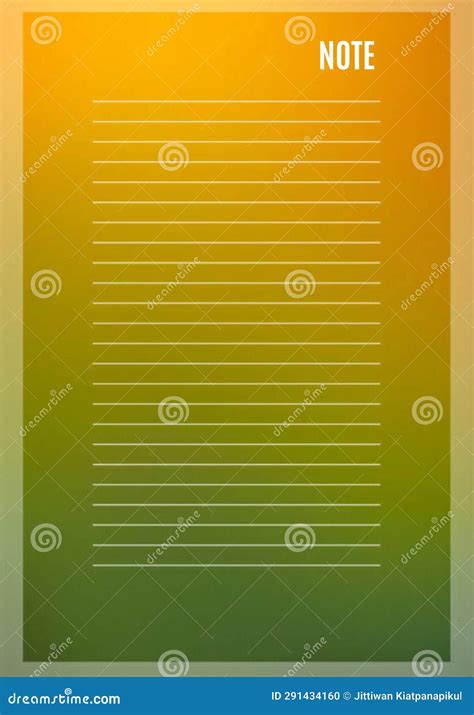 Colored Note Lined Writing Paper Template Graphic Design Background