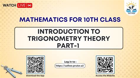 Mathematics Class 10th Introduction To Trigonometry Theory Part 1