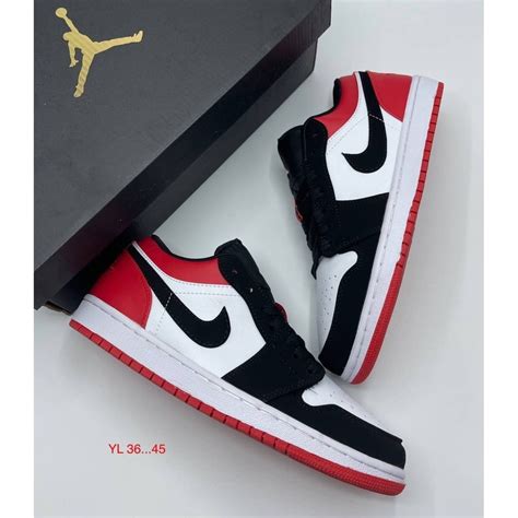 Nike Air Jordan 1 Low รองเท้าผู้ชาย ไนกี้จอร์แดน รองเท้าผ้าใบสตรีทแฟชั่น Sneaker Nike【 Size37 45