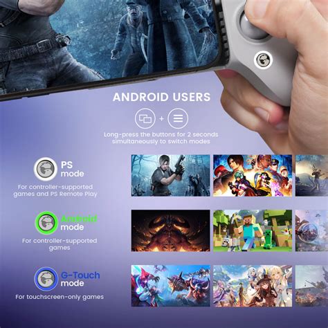 Gamesir G8 Galileo Type C Mobile Gaming Controller For Android And Iphone 15 Series Usb C