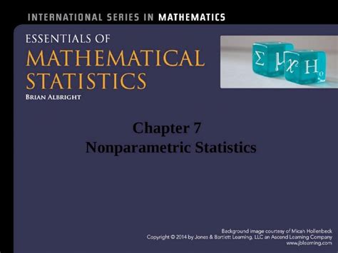ppt chapter 7 nonparametric statistics 7 1 introduction parametric tests have a
