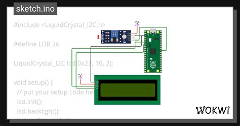 Lcd I2c Pi Pico Wokwi Esp32 Stm32 Arduino Simulator